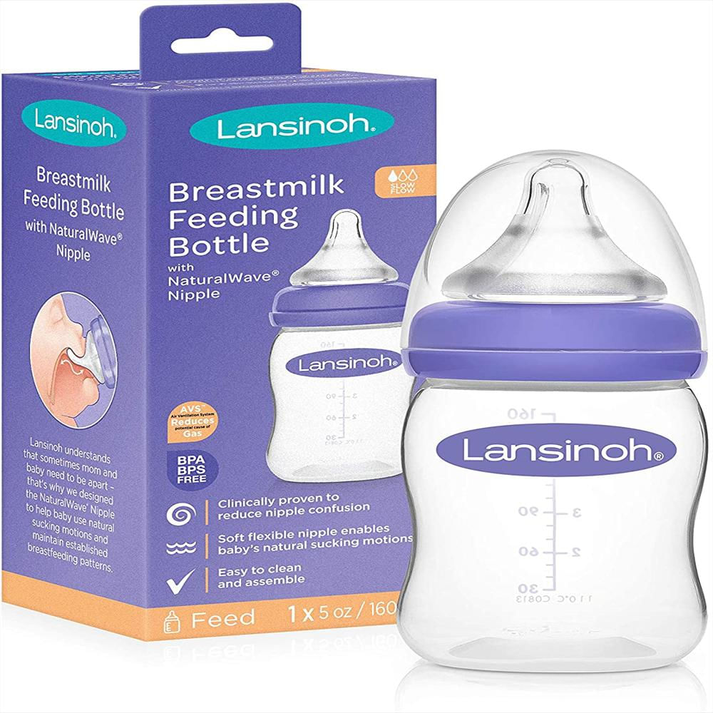 exito.com | Tetero Biberón Lansinoh Naturalwave Anticólico 5 Onz | Éxito