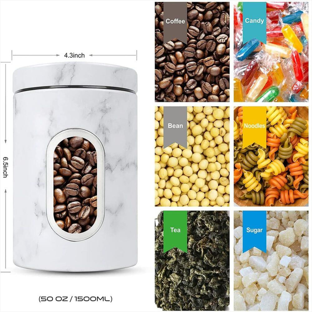 exito.com | Juego De 3 Botes De Acero Inoxidable Con Ventanas Tr | Éxito