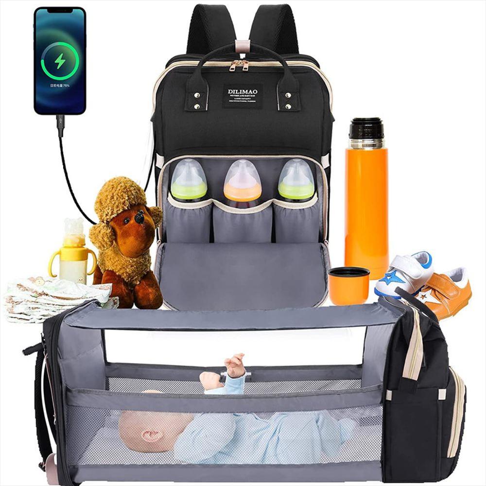 exito.com | Hkz Mochila Para Pañales Con Cambiador Color Negro | Éxito