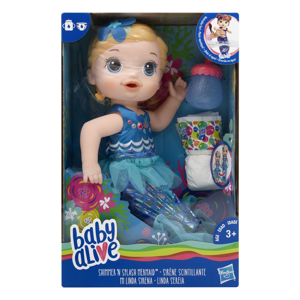 exito.com | BA SIRENA SHIMMER N SPLASH BL Baby Alive E3693