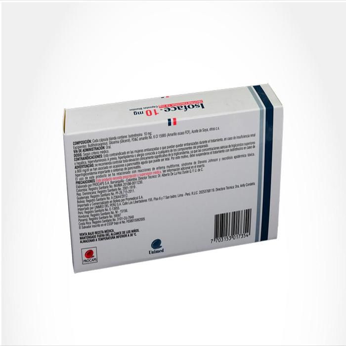 exito.com | Isoface isotretinoina 10mg cap glt bla oral caj 30 cap 1 u