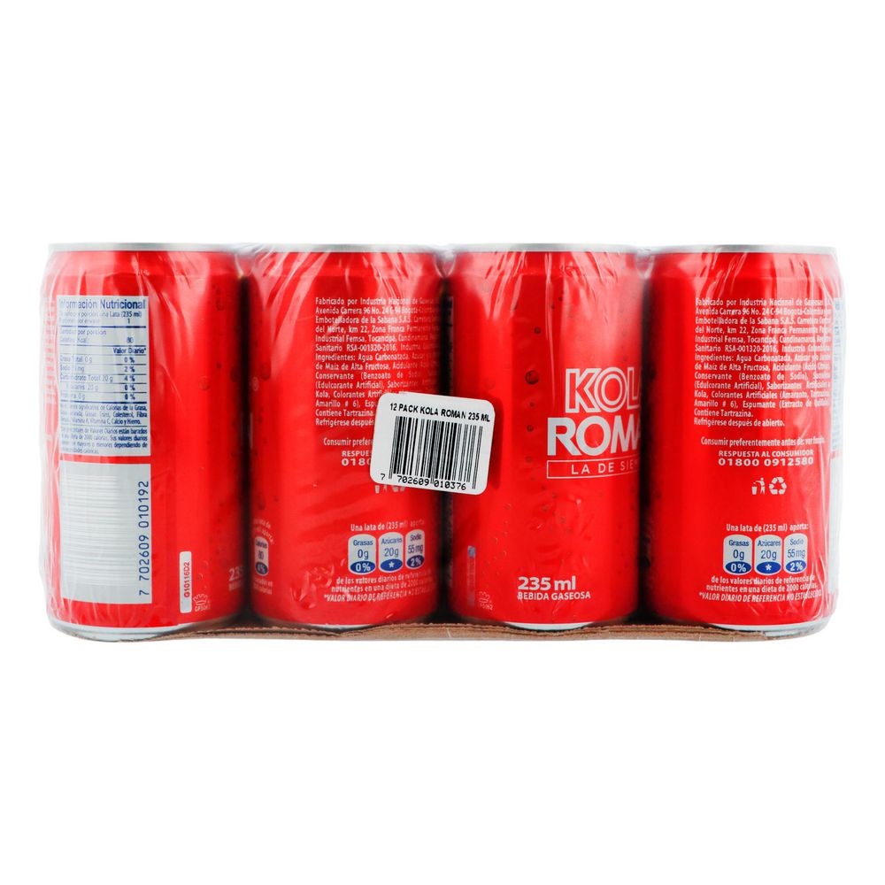 bebida KOLA ROMAN GASEOSA(2820 ml)