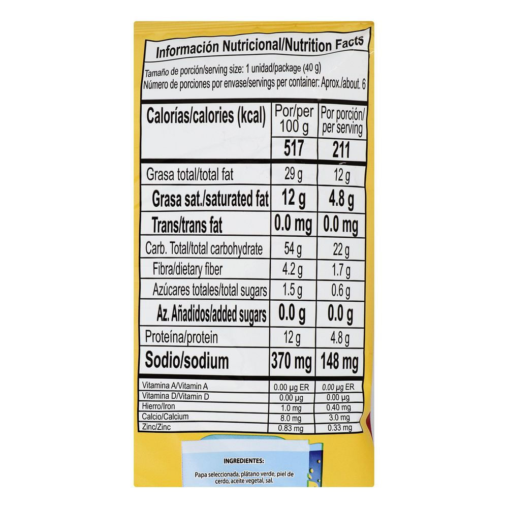 exito.com | Mezcla TODO RICO CHICHARRONES PAPAS FRITAS TAJA (220 g