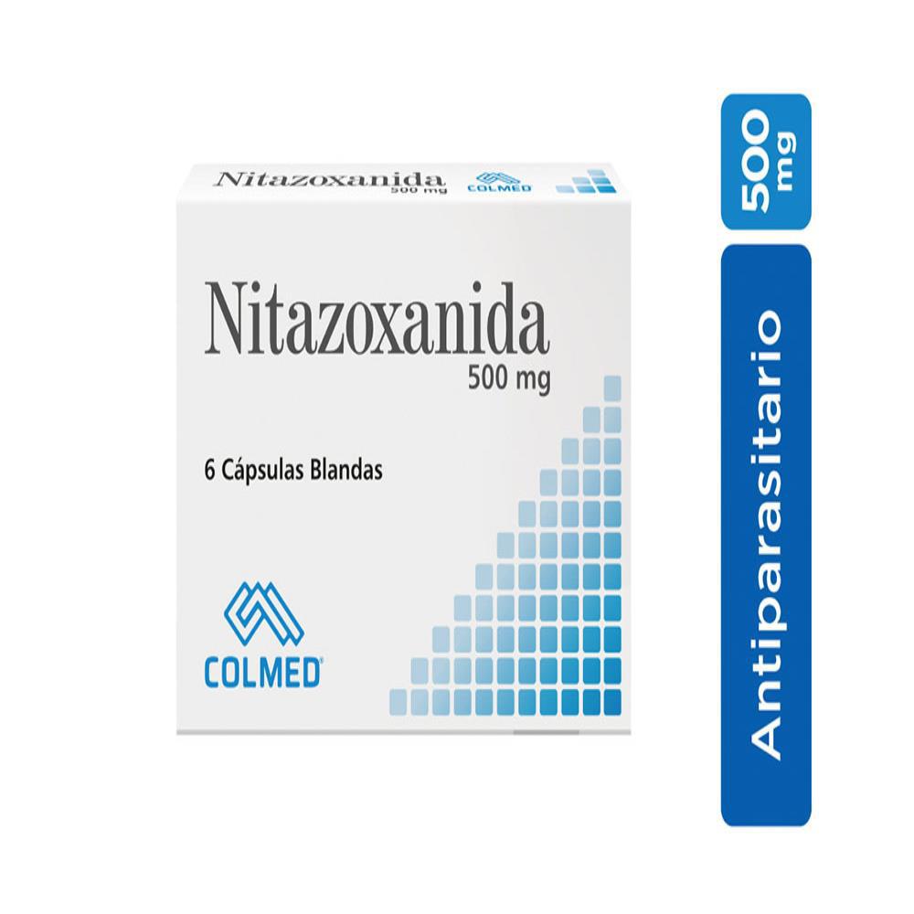 Nitazoxanida Colmed Cap 500 Mg Oral Caj 6 Un img #1