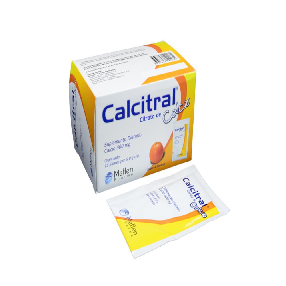 exito.com | Citrato De Calcio Calcitral Naranja Caj 15 Un | Éxito