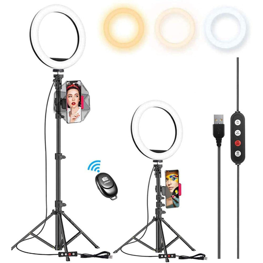 Anillo De Luz Para Selfies Con Trípode Ajustable img #1