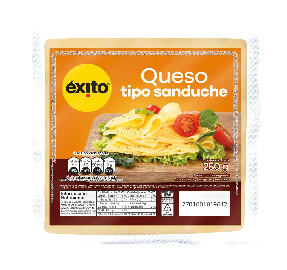 Queso EXITO MARCA PROPIA (250 gr) img #1