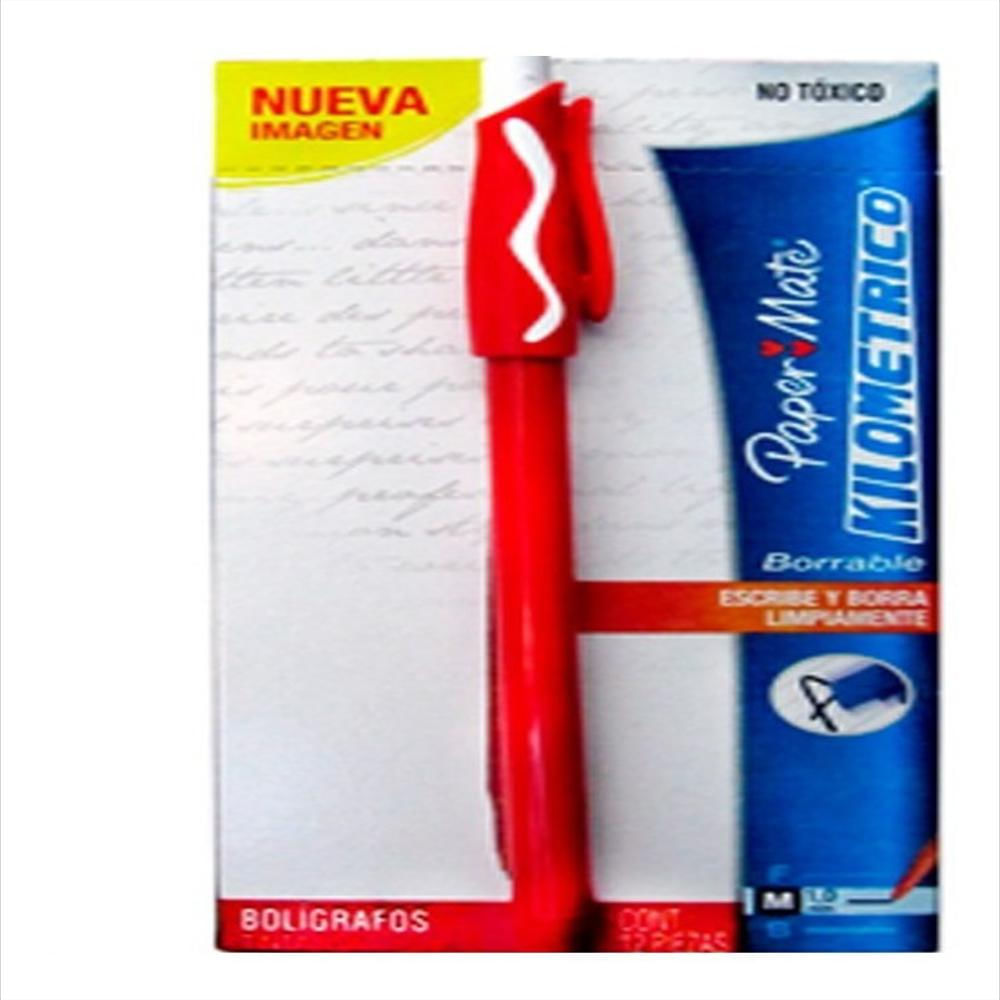 Esfero Kilometrico Borrable Rojo X 12 img #1