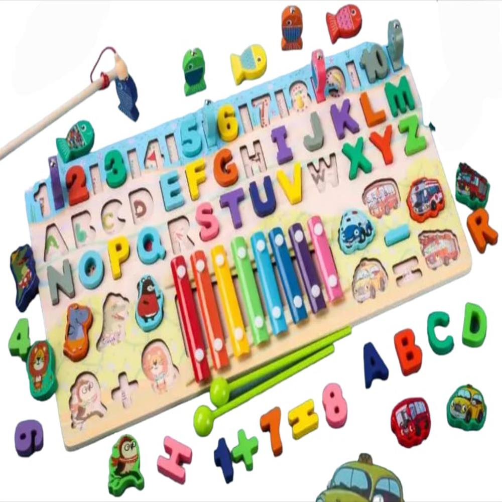 Juego Didactico Educativo Letras Numeros Figuras, Para Niños img #3
