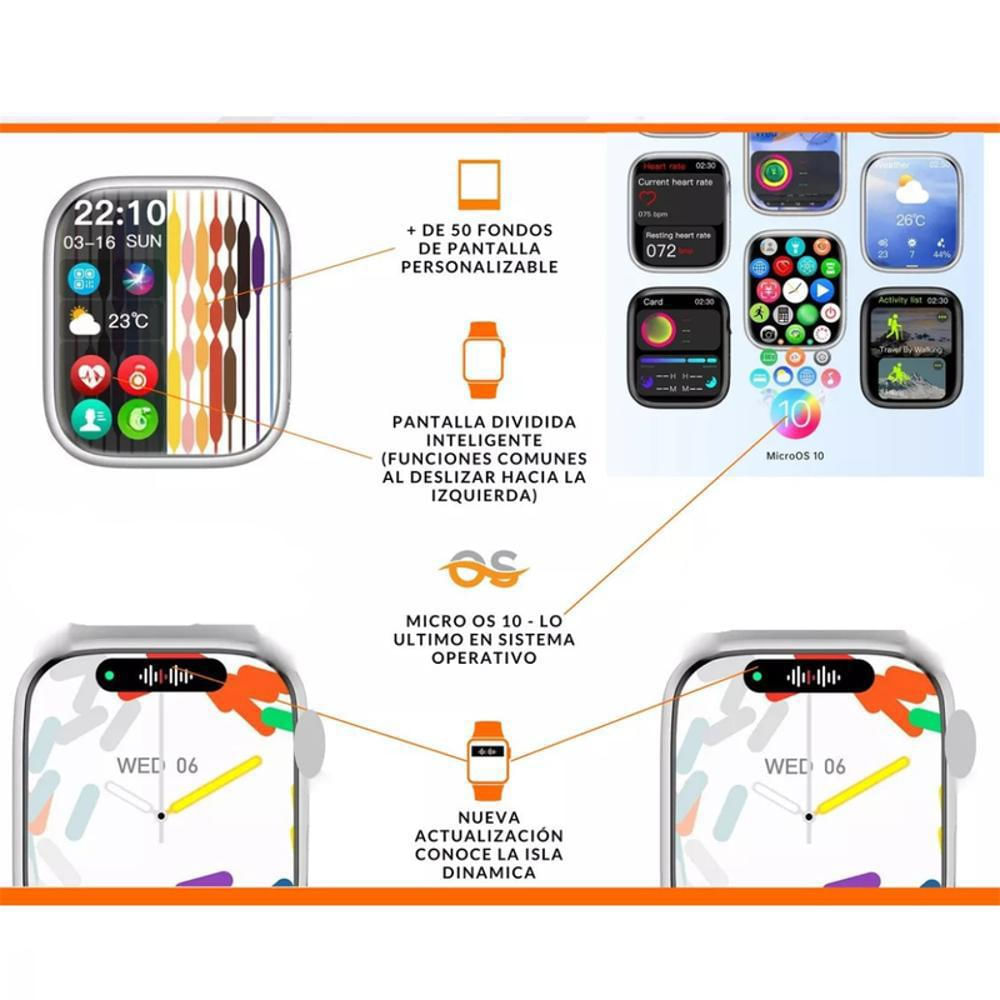 exito.com | Reloj Inteligente Serie 9 Gama Alta 2Gb Amoled Chat | Éxito