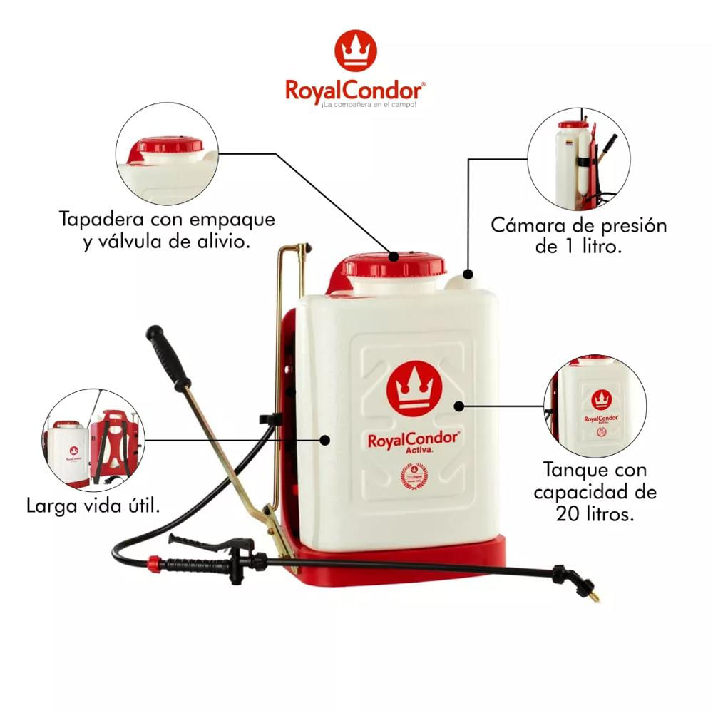 exito.com | Fumigadora Manual 20 Litros Royal Condor La Activa | Éxito