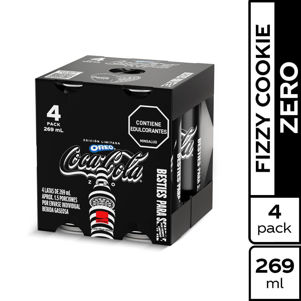 Gaseosa ZERO Zero lata x 4 und edicion oreo (1076 ml) img #1