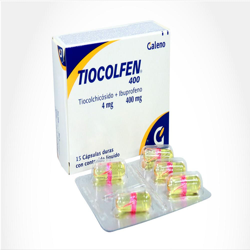 Tiocolfen Ibuprofeno 400Mg/Tiocolchicosido 4Mg Cap Dur Oral Caj 15 Cap ...