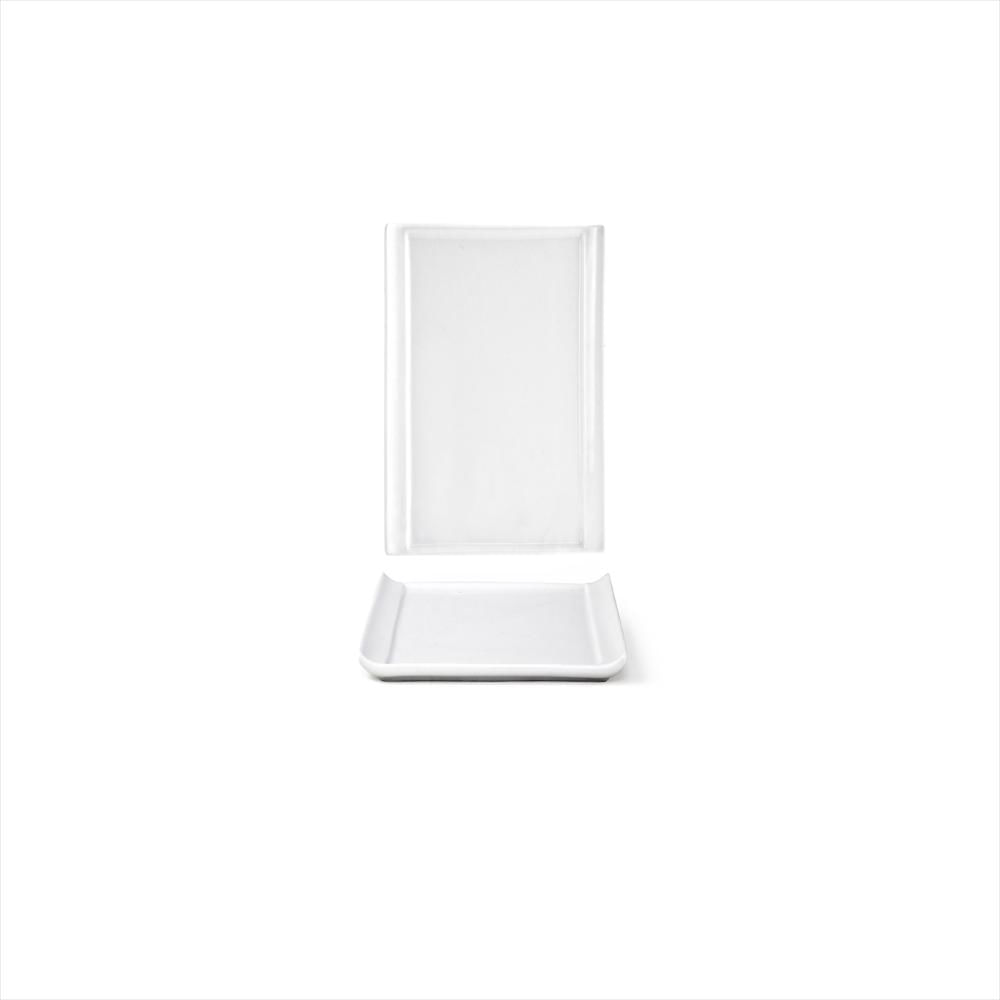 Plato Nouvelle Rectangular De Porcelana 5.5 Pulgadas X 5 Pulgadas Color ...