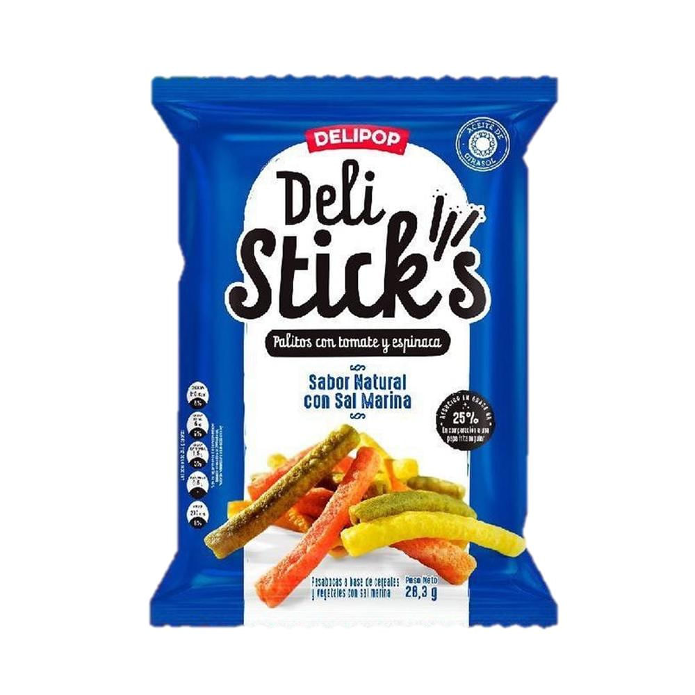 Pasabocas Palitos Crujientes Deli Sticks Sal X12 Unidades