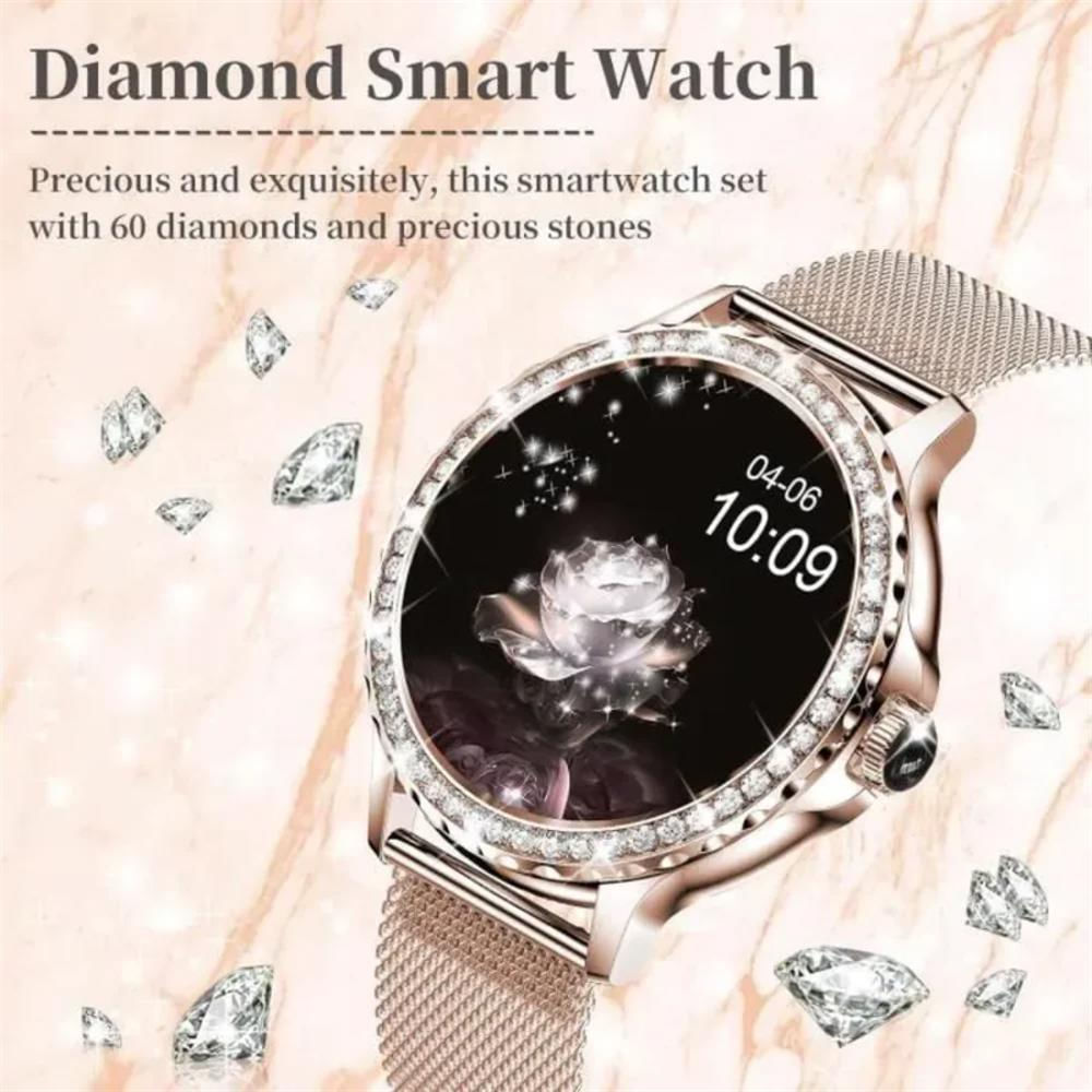 Reloj Inteligente Smartwatch Para Mujer Diamond Doble Pulso img #2