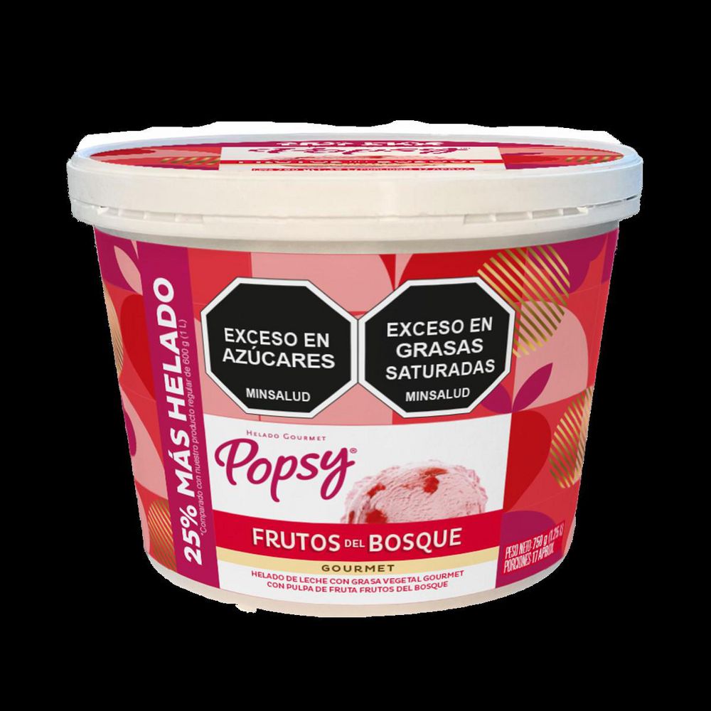 Helado POPSY Frutos Del Bosque Gourmet (750 gr) img #2