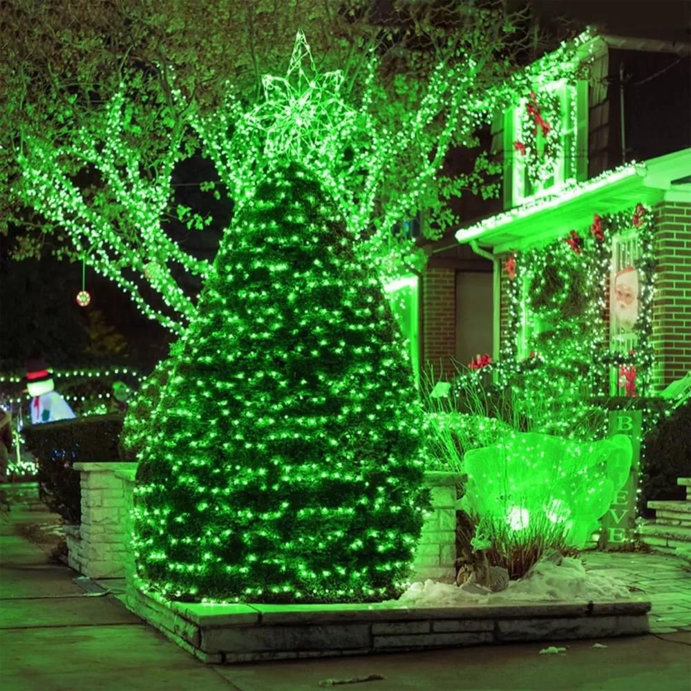 Luz Lineal Ledl 50 Mts 500 Luces Led Navidad Color Verde Cable Verde ...