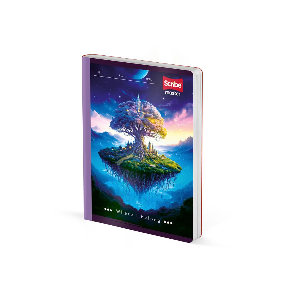 Cuaderno Doble Linea / Ferrocarril 50 hojas Cosido SCRIBE img #5