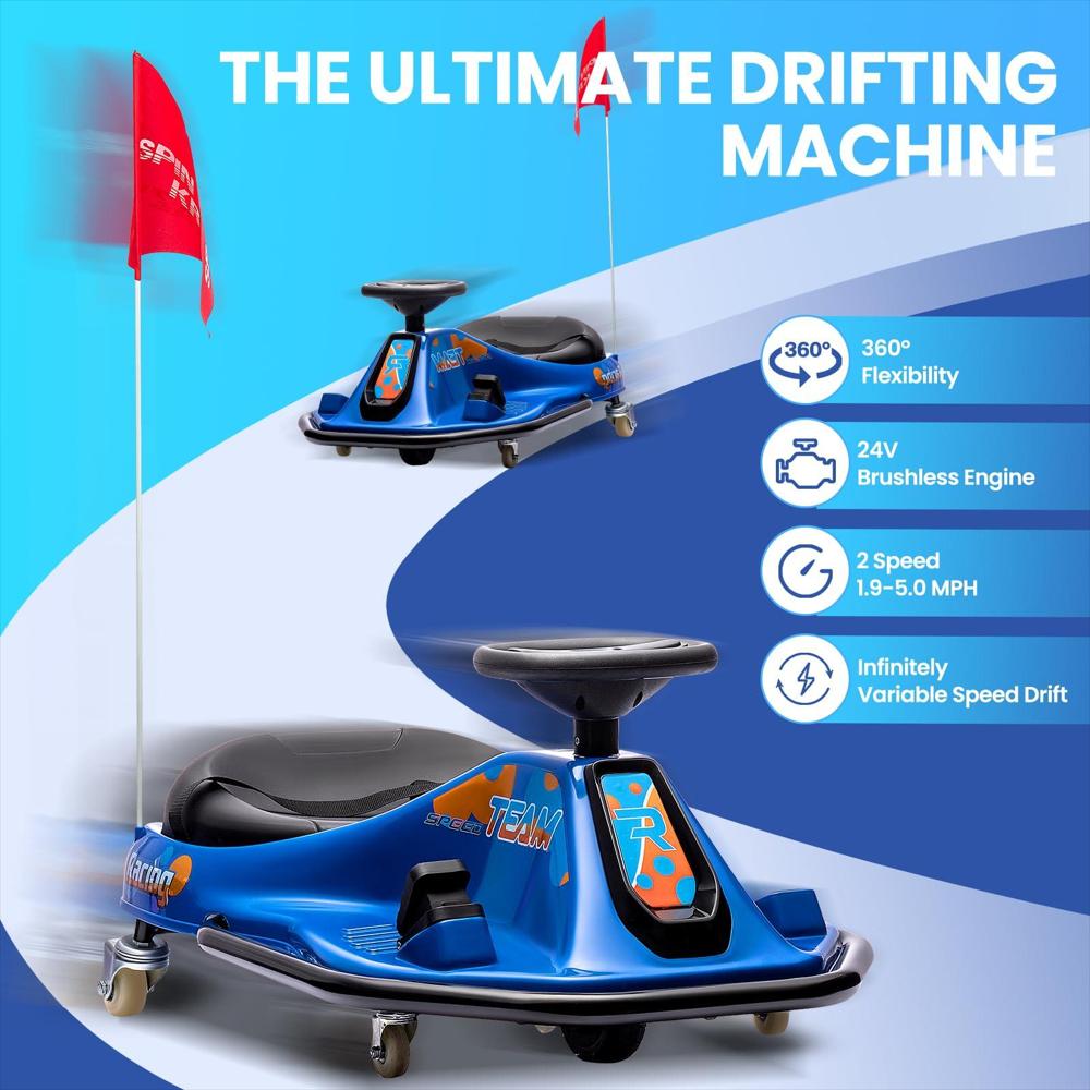 Carro Eléctrico Go Kart 24 V 7Ah Drifting Con Batería Recargable ...