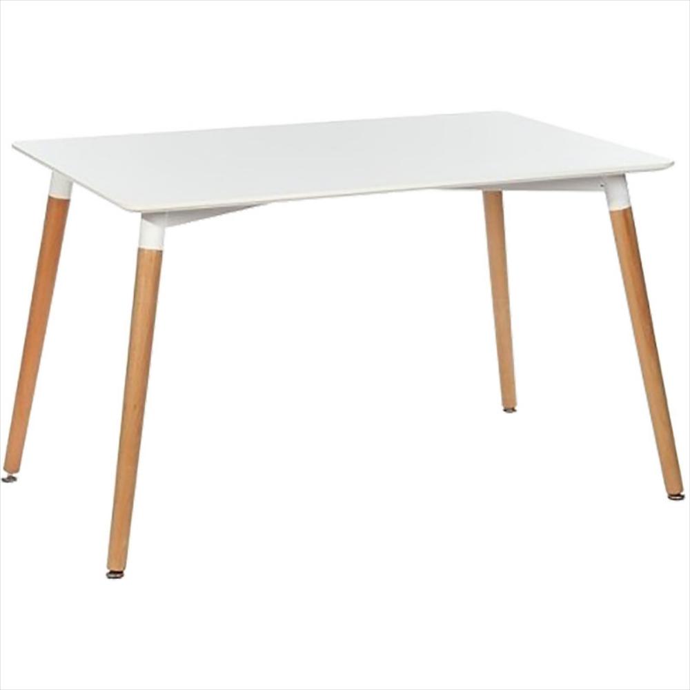 exito.com | Mesa Comedor Eames Madera Rectangular Blanca Akivoy | Éxito
