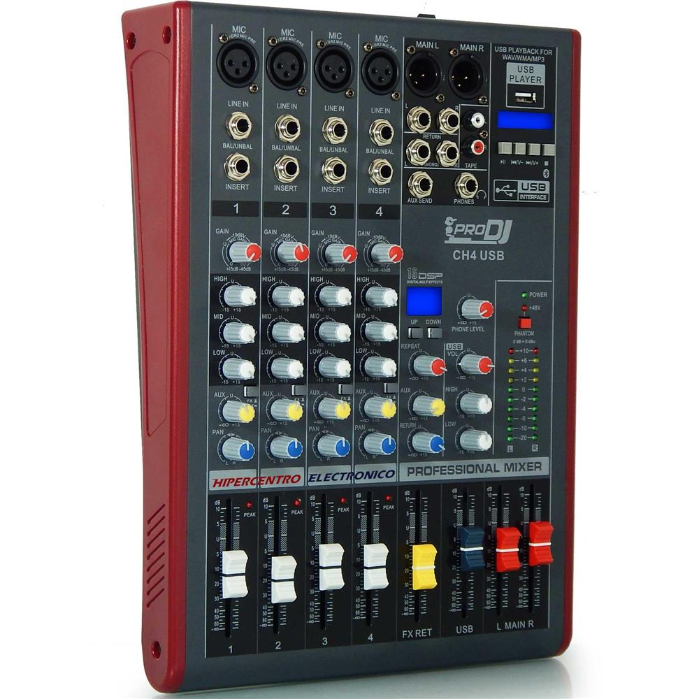 exito.com | Consola De Audio Mezclador De 4 Canales Pro Dj CH4USB | Éxito exito.com | Consola De Audio Mezclador De 4 Canales Pro Dj CH4USB | Éxito