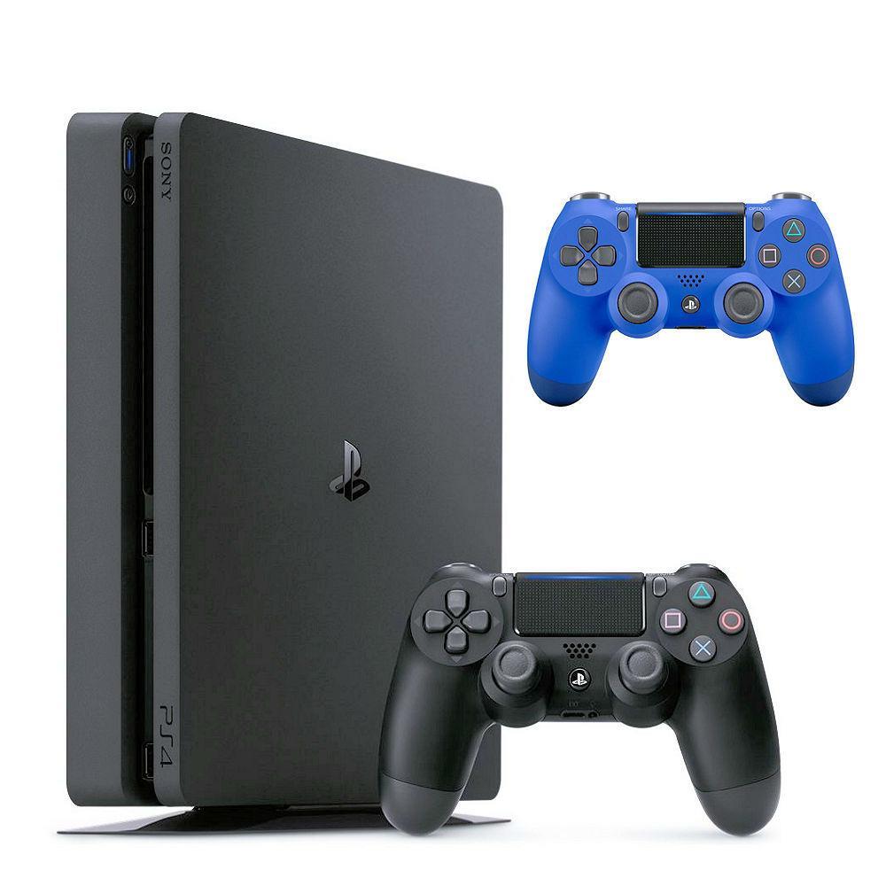 exito.com | Consola Ps4 Slim 1 Tb + Control Negro V2 + Control Azul V2 ...