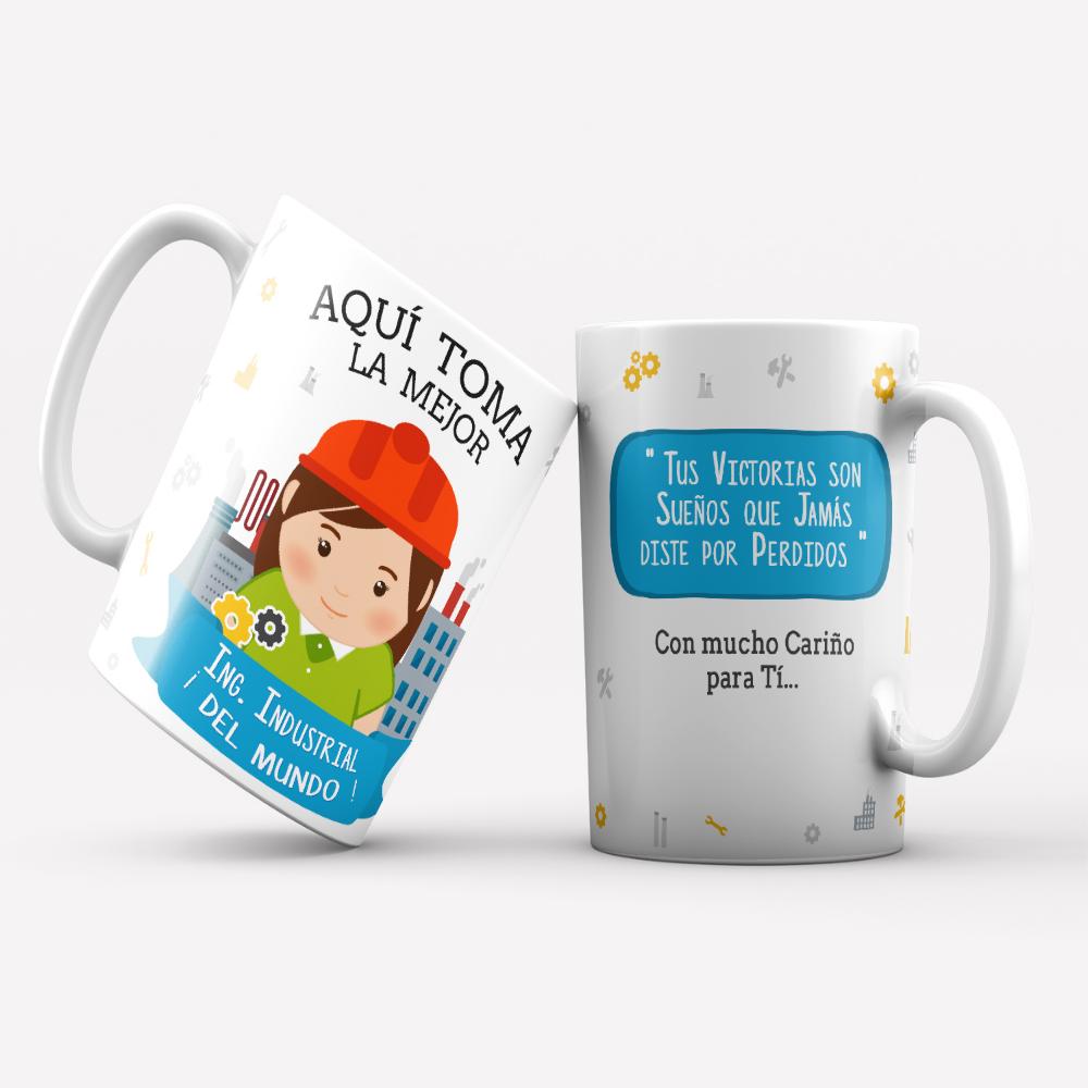 Mug Profesión Ingeniera Industrial 325Ml Blanco img #1