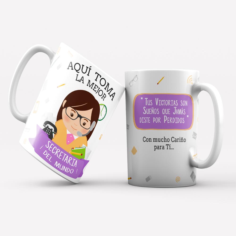 Mug Profesión Secretaria 325Ml Blanco img #1